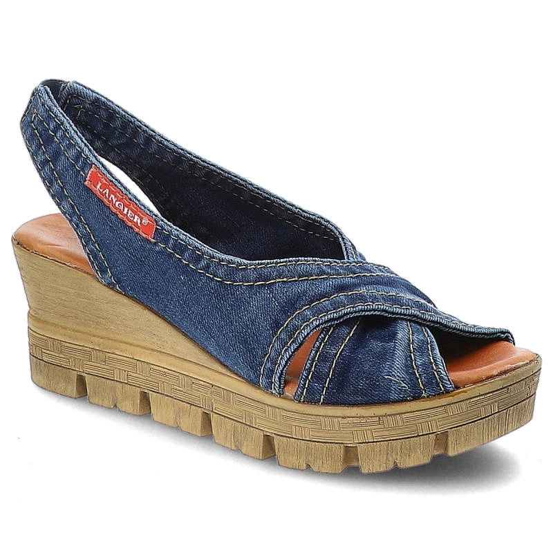 Sandale Denim Lanqier Pantofi de Damă la Modă | ARMODO.pl