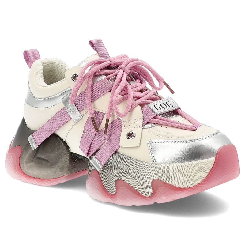 Różowe Sneakersy GOE Stylowe Obuwie Damskie | ARMODO.pl