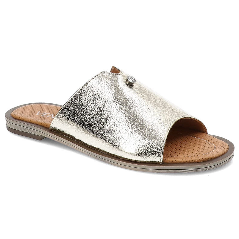 Șlapi de Aur Venezia Pantofi de Damă la Modă | ARMODO.pl