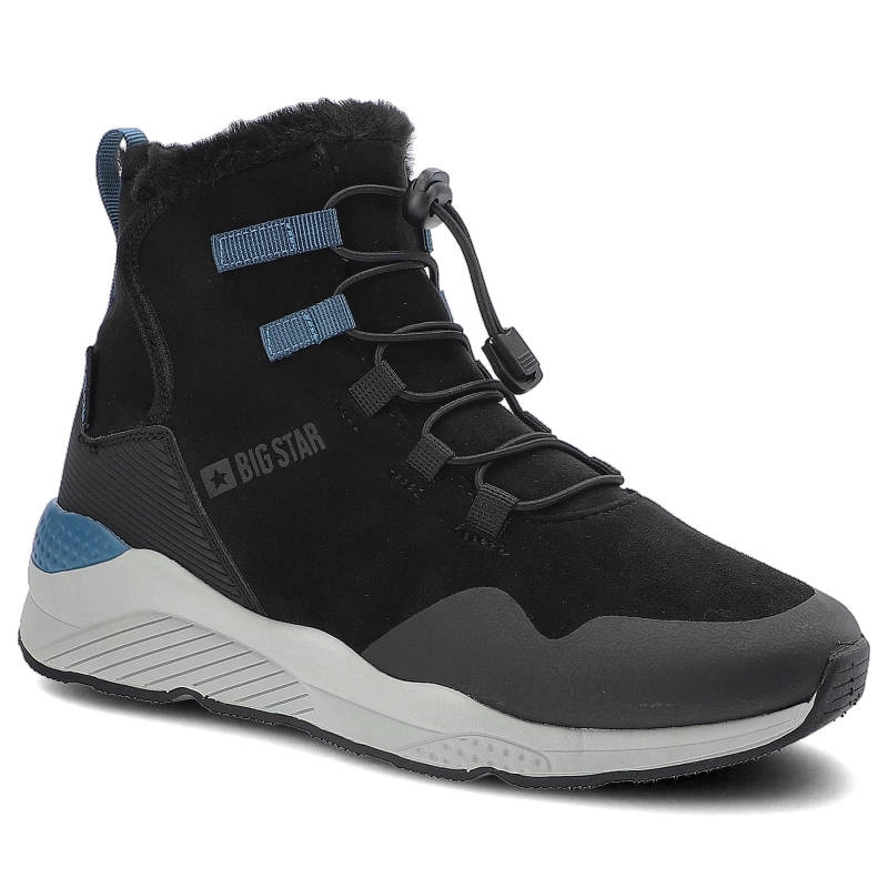Czarne Botki Big Star Damskie Ocieplane Buty | ARMODO.pl
