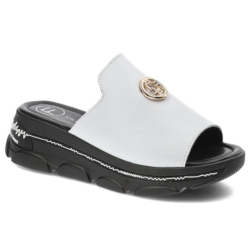 Șlapi Albi Filippo Pantofi de Damă la Modă | ARMODO.pl