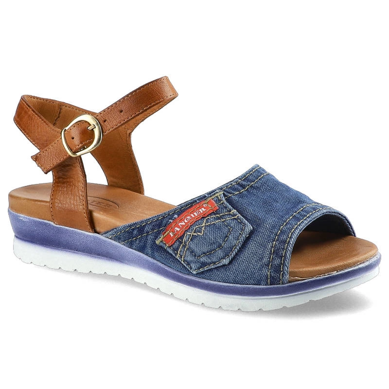 Sandale Denim Lanqier Pantofi de Damă la Modă | ARMODO.pl