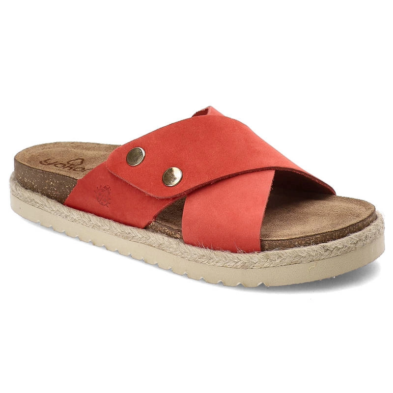 Czerwone Klapki Yokono Modne Espadryle Damskie | ARMODO.pl